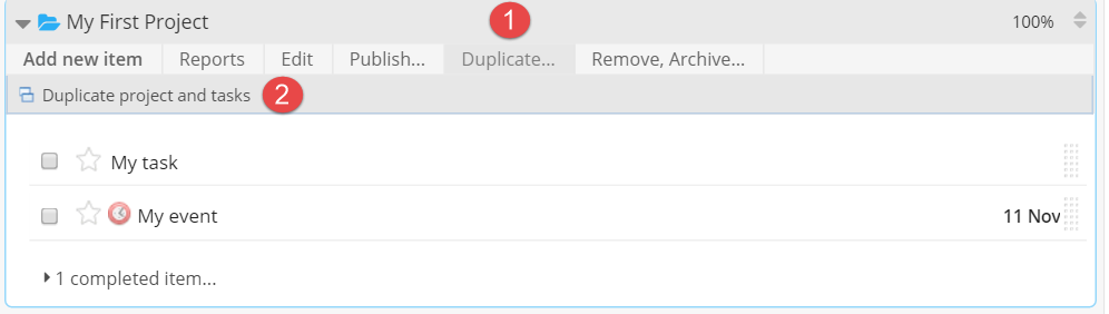 Creating Project Templates - Working with Projects - Hitask Community
